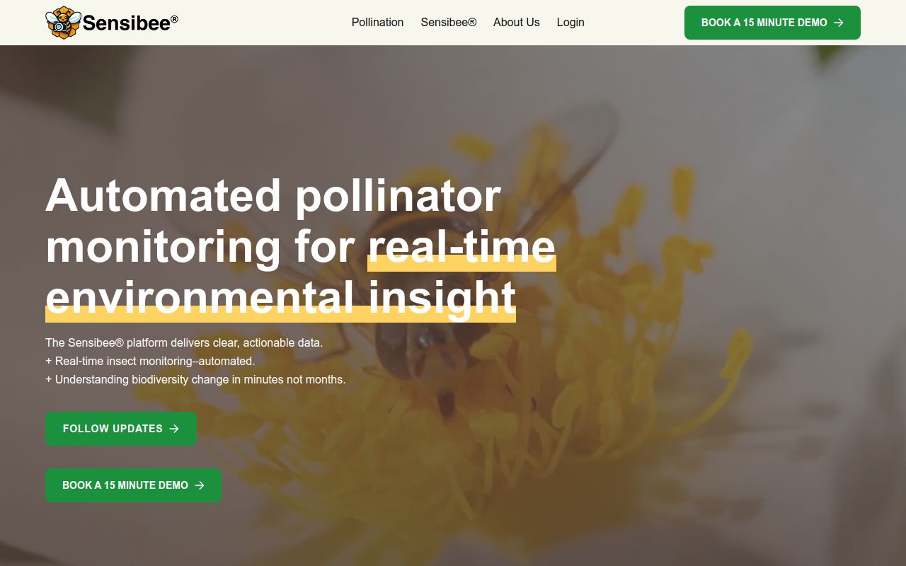 Sensibee by Pollinatework: Pollinator monitoring for the 21st century